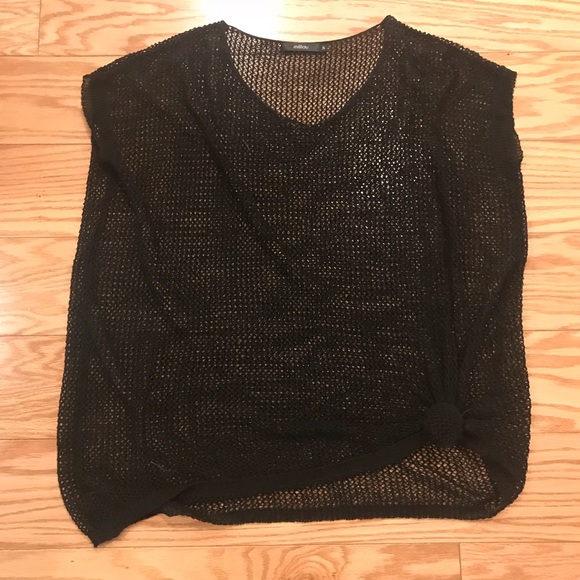 Millau | Tops | Black Mesh Cover Up | Poshmark